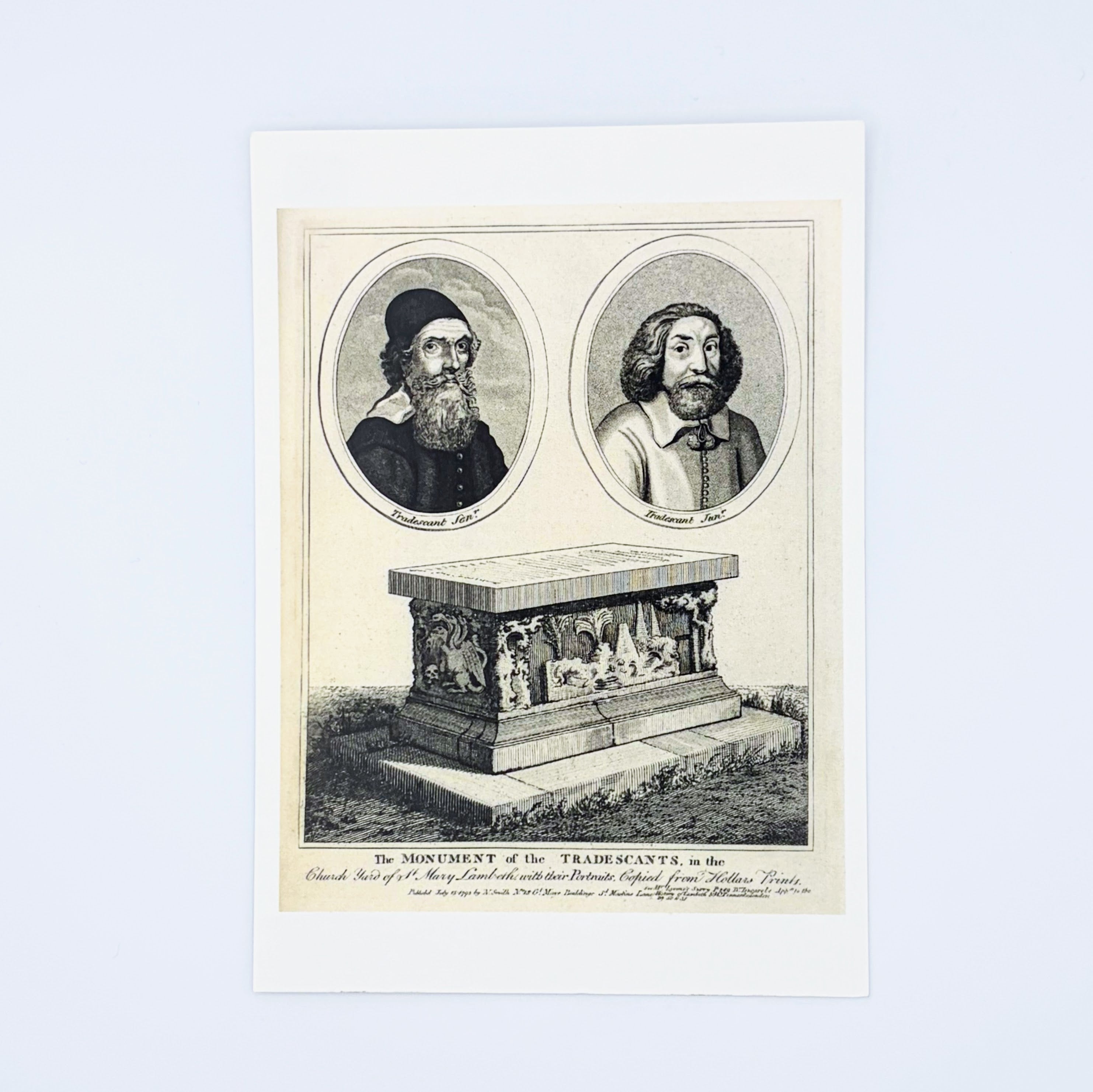The Monument of the Tradescants Postcard – Garden Museum
